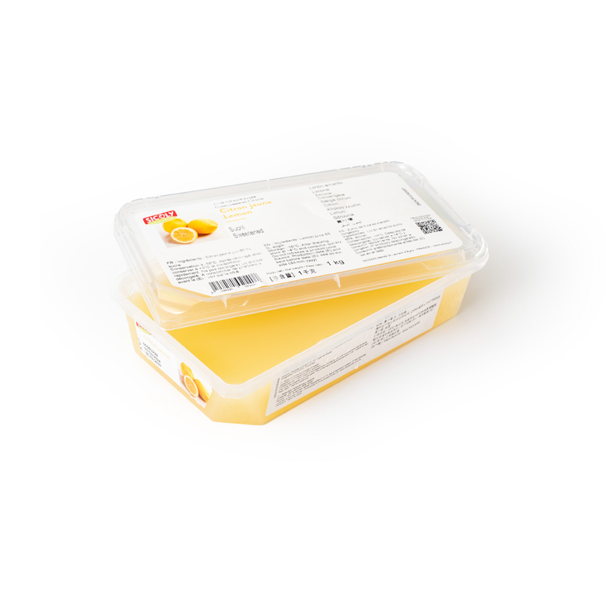 Citron jaune - Purée de fruit surgelée sucrée - Sicoly