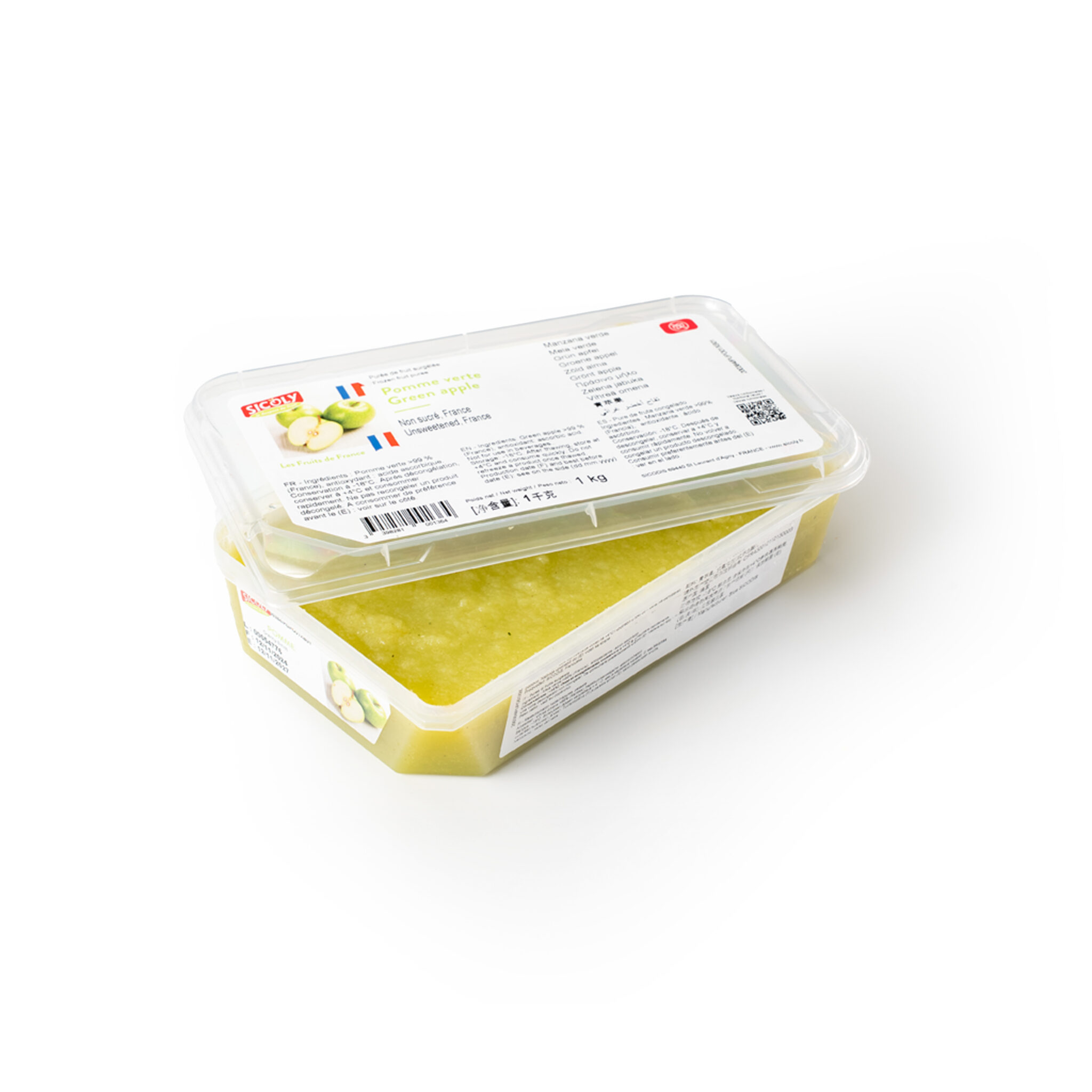 Purée surgelée de pomme verte - Origine France - Sicoly