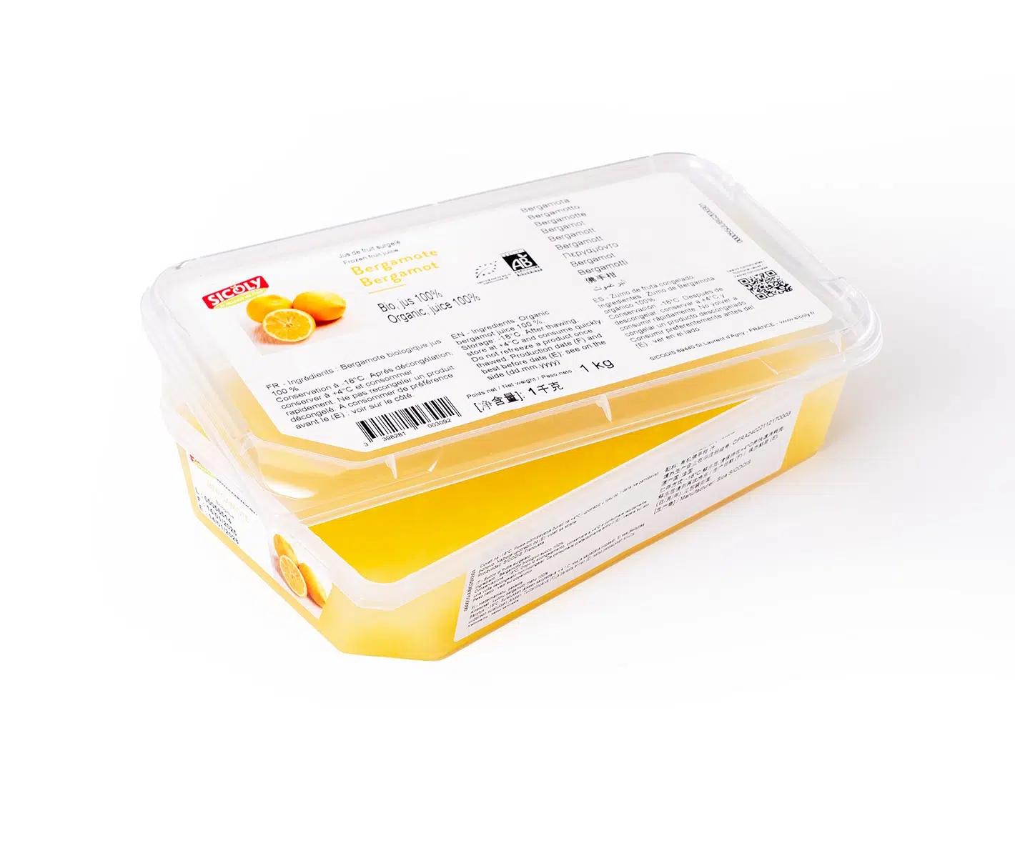 Bergamote BIO Italie - Jus de fruit surgelé - Sicoly