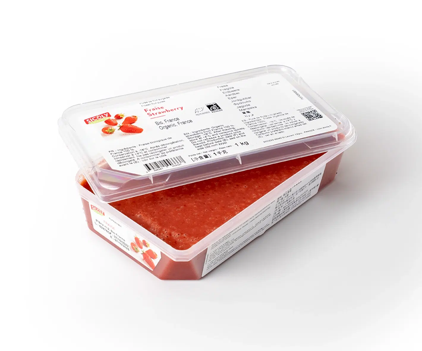 Purée de fraise BIO surgelée - origine France - Sicoly