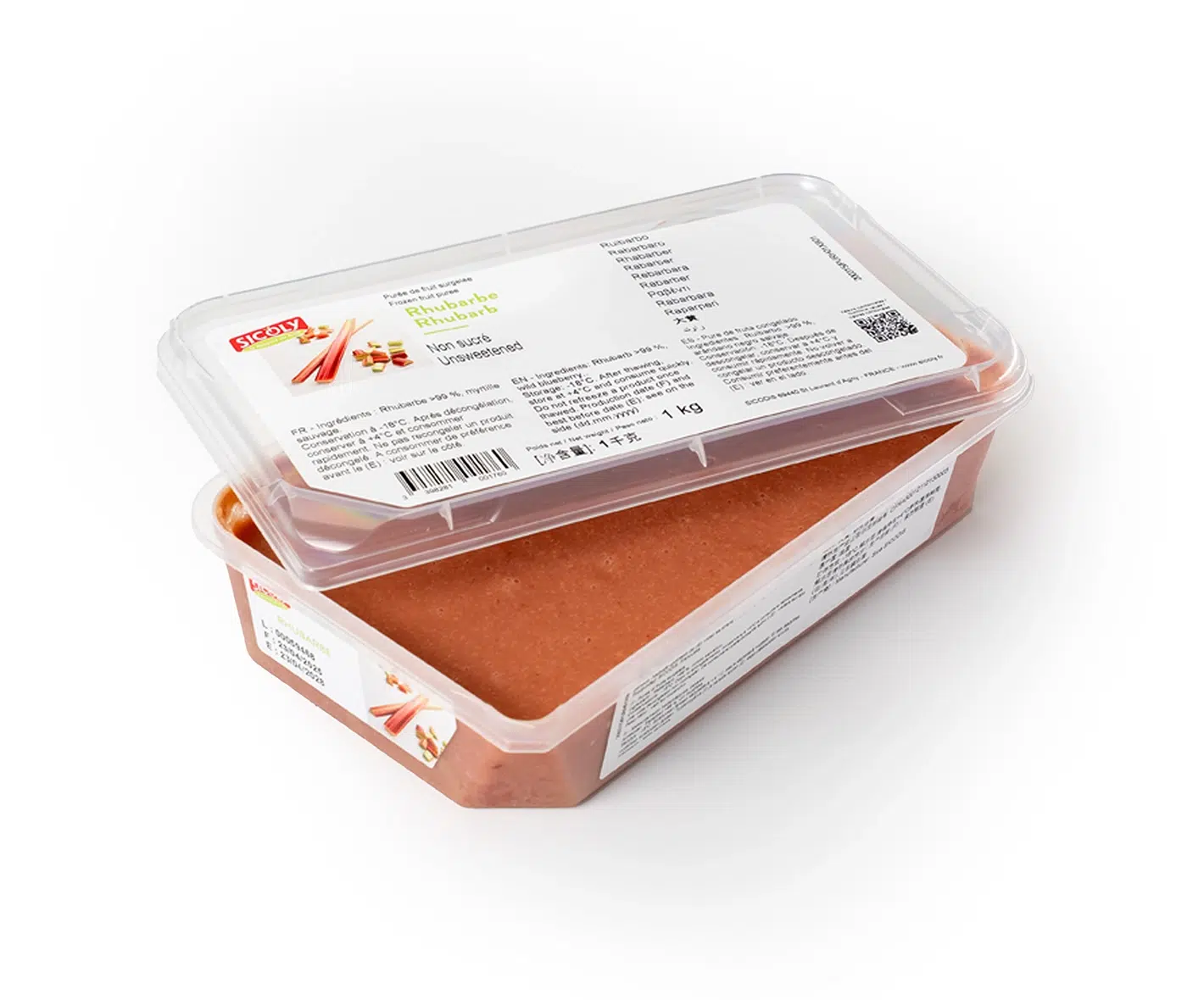 Rhubarb - Frozen fruit puree - Sicoly